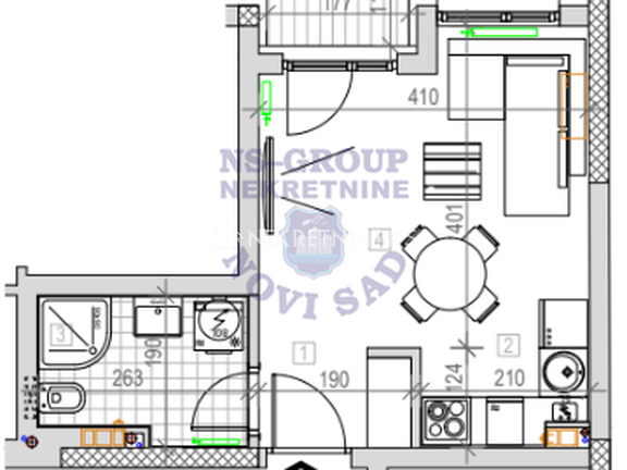 Odlična garsonjera u izgrandji na Podbari! 27m2
