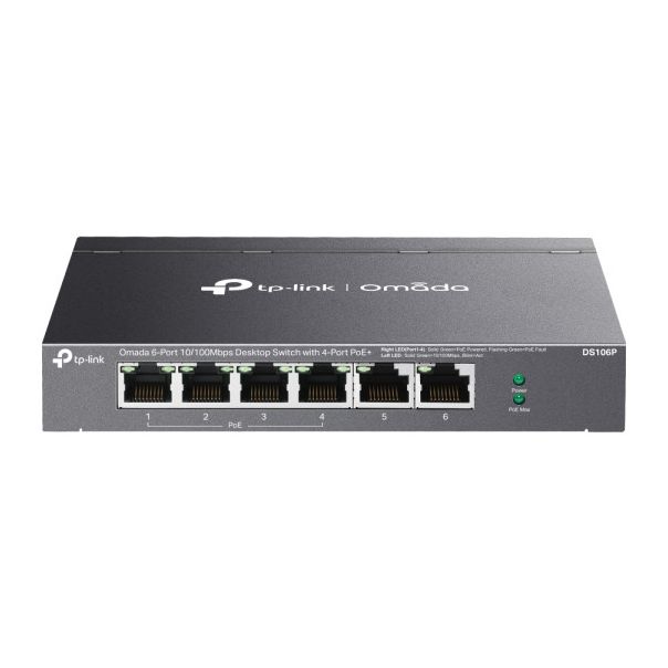 TP LINK LAN Switch TP-Link DS106P 6x1G/4PoE/67W