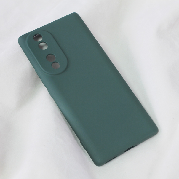 Maska za Huawei Honor 70 Teracell Soft Velvet tamno zelena