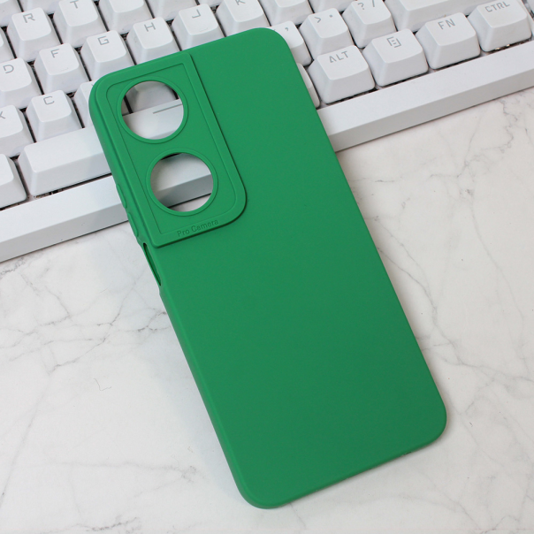 Maska za Honor X7b Silikon Pro Camera zelena