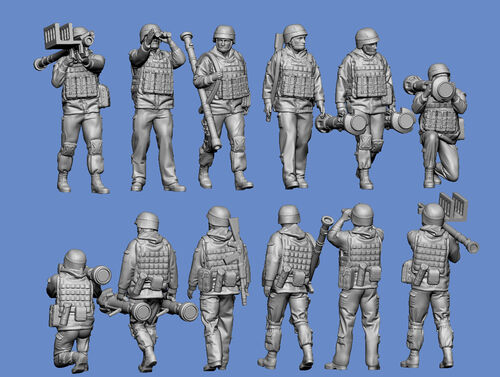 Germania-Figuren 72-CW-5001 Ukrainian Armed Forces - Stinger - MBT LAW