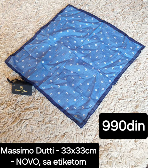 Massimo Dutti maramica marama plava - NOVO
