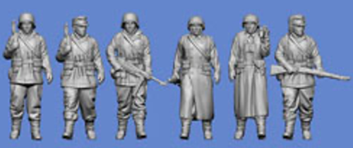 Germania-Figuren 72-WW2-046 Ardennes 1944 Grenadiers advance / march 01 6 figures 1