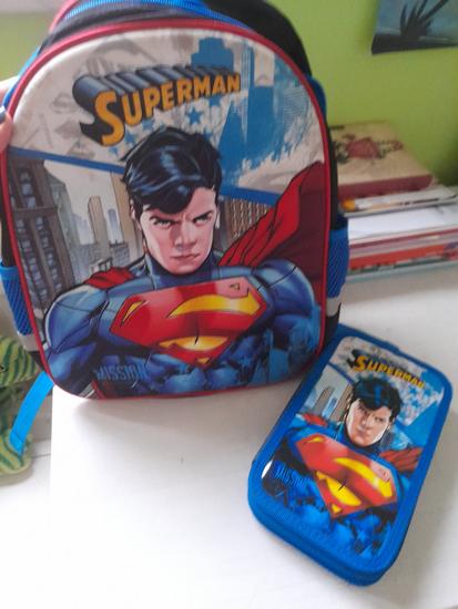 Superman komplet ranac peratonica kačket