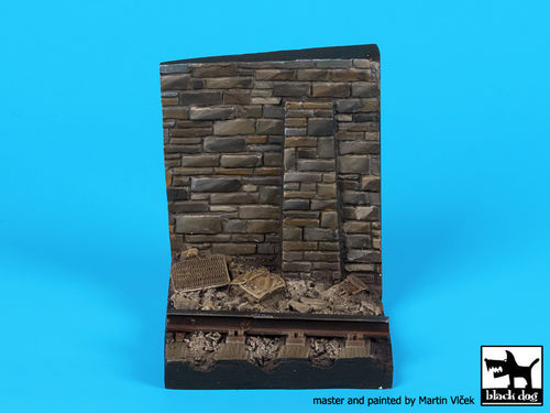 Black Dog D35098 Wall with rail base (55x55 mm)