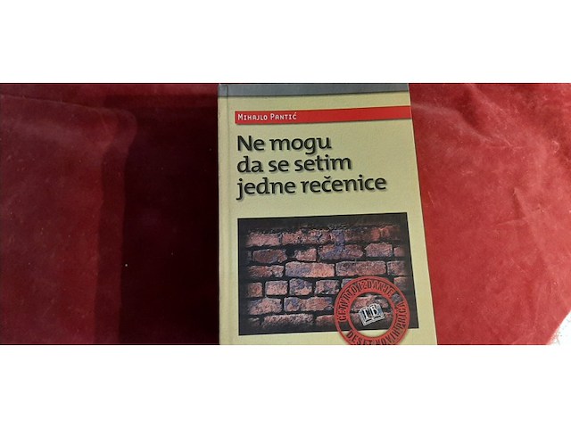 131 Ne mogu da se setim jedne rečenice - Mihajlo Pantić