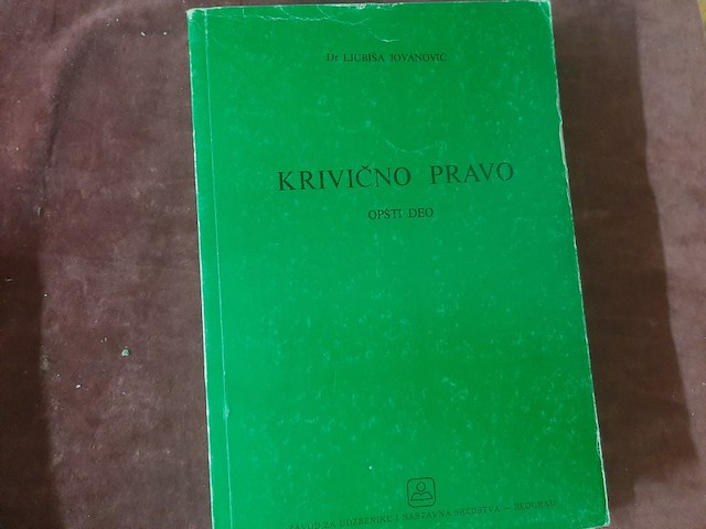 132 Krivično pravo, opšti deo - Dr Ljubiša Jovanović