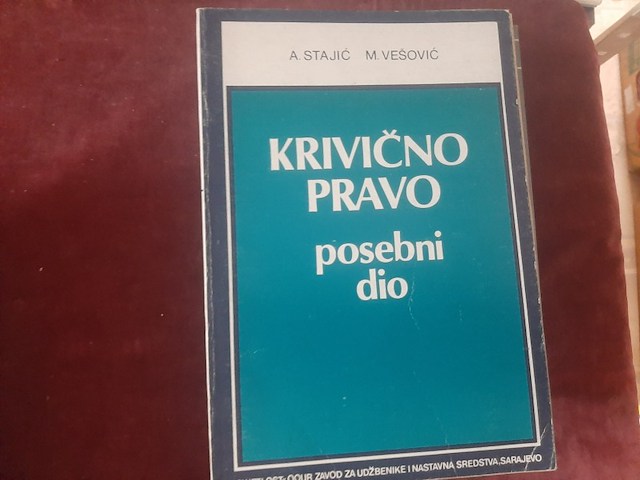 603 Krivično pravo: posebni dio - Aleksandar Stajić