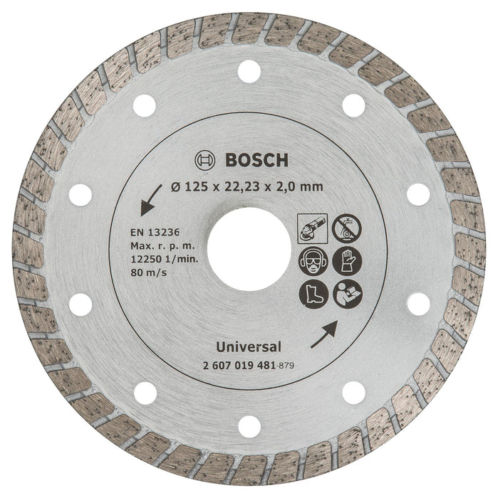 BOSCH Dijamantska rezna ploča Turbo - Dijamantska ploča 125 mm (2607019481)