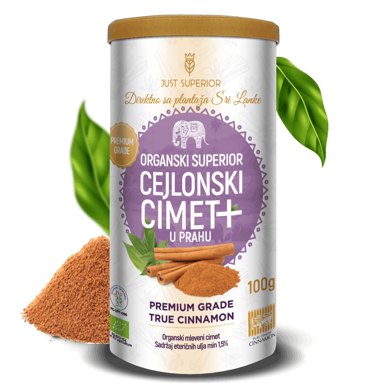 CIMET CEJLONSKI PREMIUM 100G ORGANSKI (SRI LANKA) - JUST SUPERIOR