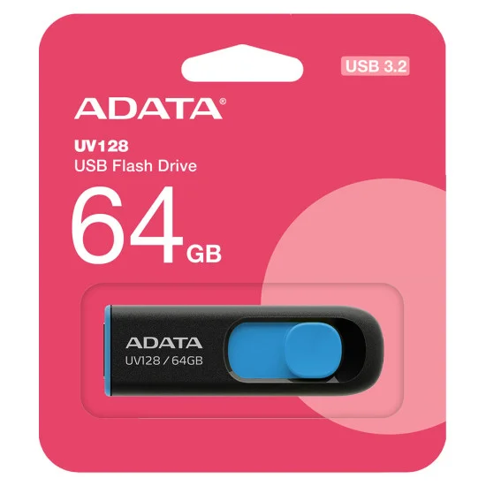 USB FLASH MEMORIJA ADATA 64GB UV128 USB-A USB 3.2 *MD *SR