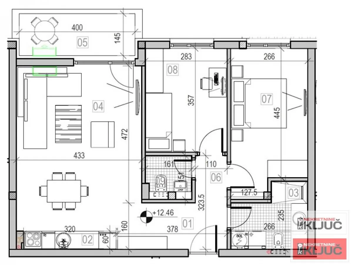 SREMSKA KAMENICA, 70m2, Trosoban sa pdv, Izgradnja