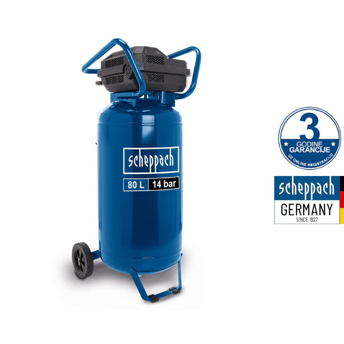 Scheppach vertikalni kompresor za vazduh HC85V 80L 14bar
