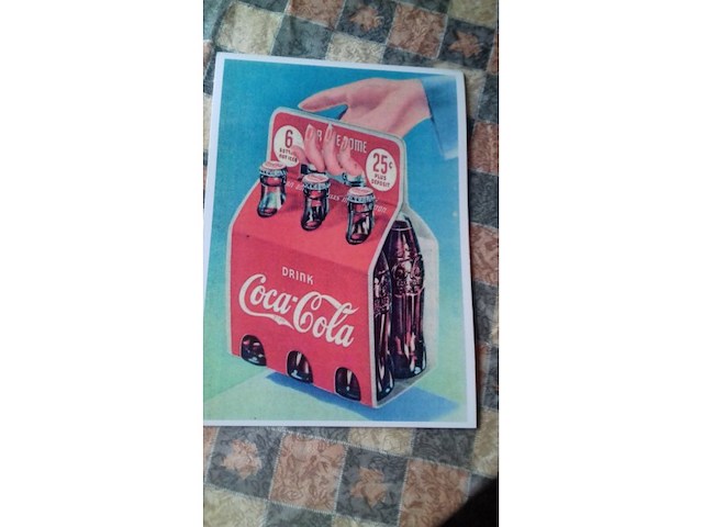 COCA COLA ..POSTER..USA..PLASTIFICIRAN