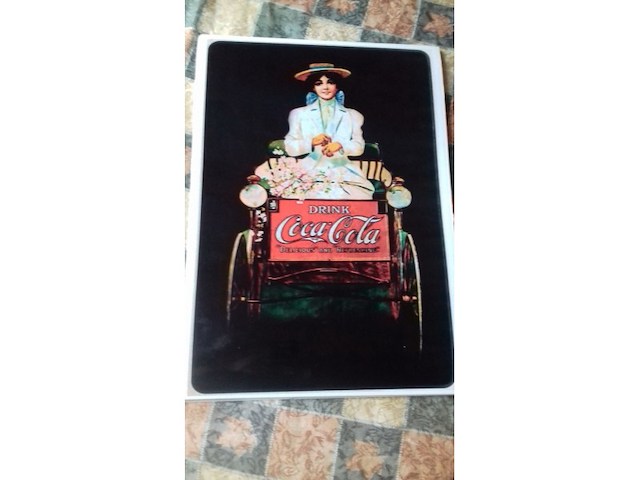 COCA COLA..POSTER..USA..PLASTIFICIRAN