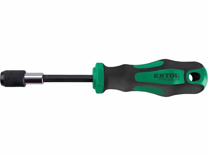 Extol Odvijač za bitove, 1/4" × 100 mm, Fix-Clip, CrV