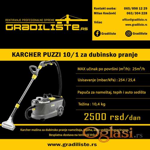 Karcher Puzzi 10/1 - masina za dubinsko pranje - izdavanje