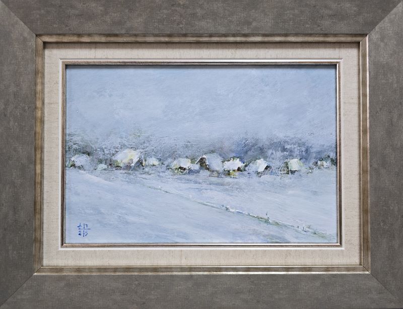 Zlatibor 6, Dragan Tasić, akril na platnu kaširano na kartonu, sa 32×42 cm, bez 20×30 cm, sertifikat, 8850 dinara