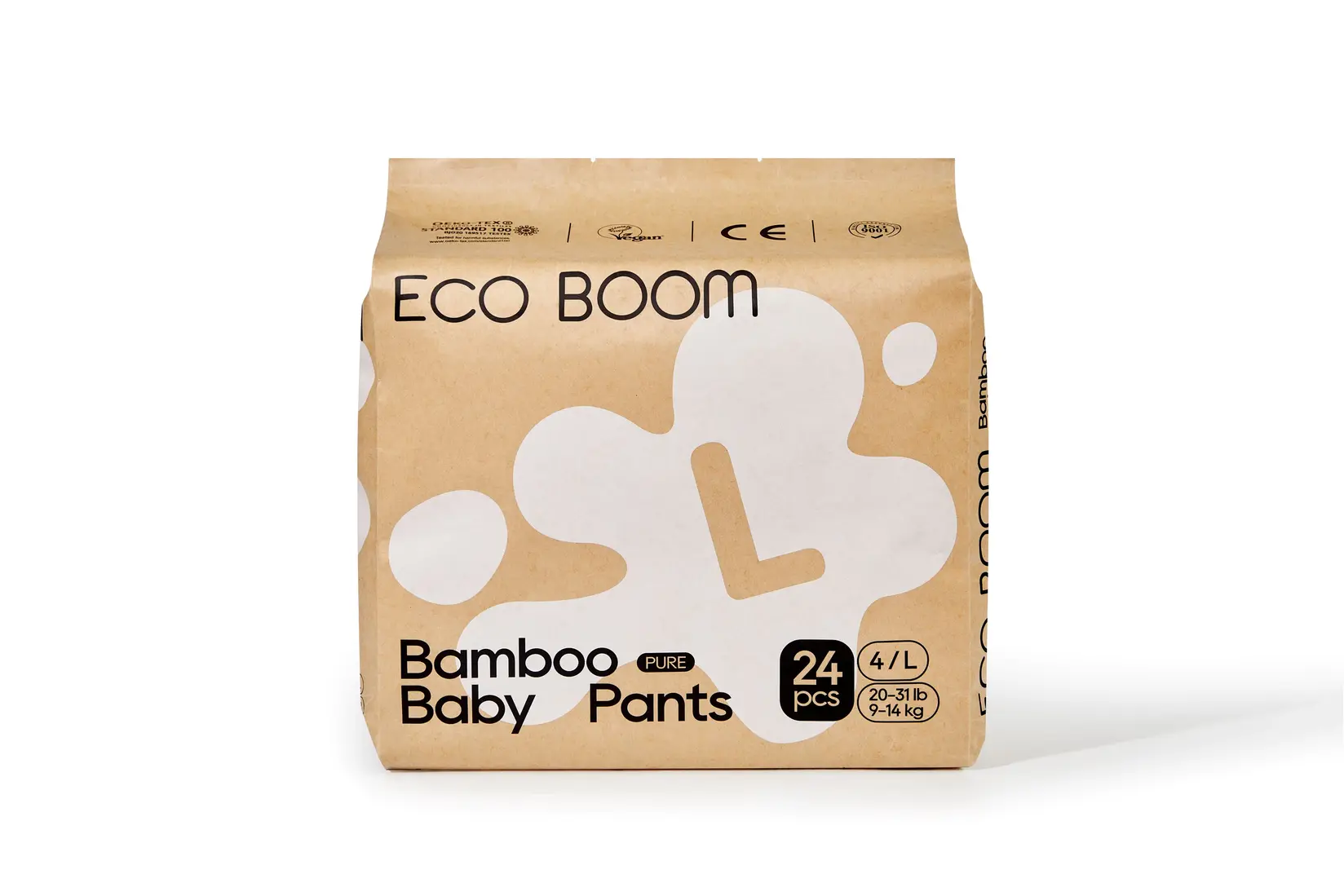 Eco Boom Pelene Pants 4, Biorazgradive, 9-14 kg, 24/1
