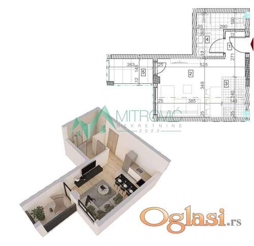 Sremska Kamenica - Kvalitetna zgrada - stanovi od 28m2 do 130 m2
