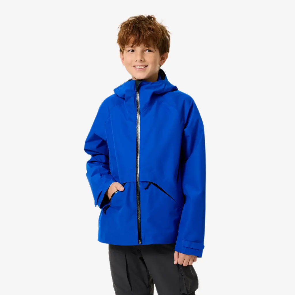 Plava dečja lagana vodootporna jakna za planinarenje MH900