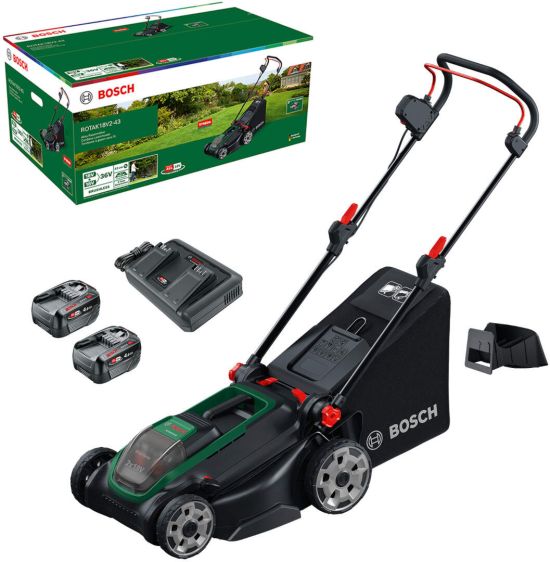 Akumulatorska kosilica Bosch ROTAK 18V2-43; 2x4,0Ah 18V (06008B9L00)