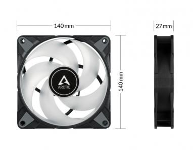 ARCTIC P14 PWM PST A-RGB 140mm ventilator crni (ACFAN00239A)