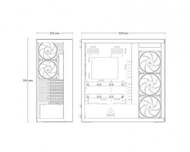ARCTIC Xtender VG gaming kućište belo ACPCC00017A