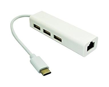 E-GREEN USB 3.1 tip C HUB (3 port USB 2.0 + 1port fast ethernet)