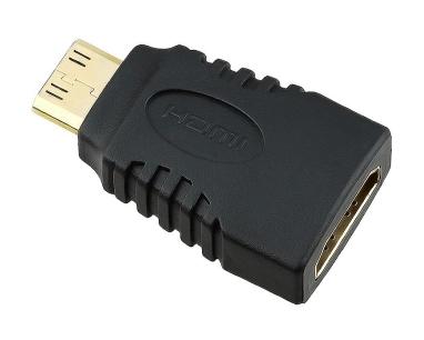 E-GREEN Adapter Mini HDMI (M) - HDMI (F) crni