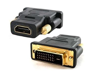 E-GREEN Adapter DVI-D Dual Link (M) - HDMI (F) crni