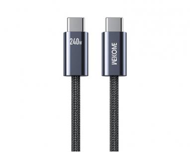 WEKOME WDC-23 Kabl 3.1 USB tip C M/M 1m za Super brzo punjenje 240W/480Mbps, crni
