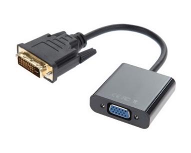 FAST ASIA Adapter-konvertor DVI-D (M) - VGA (F) crni