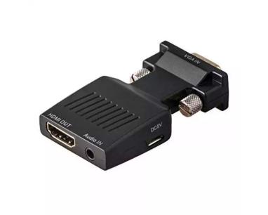 LINKOM Adapter-konvertor VGA/M IN na HDMI/F OUT + 3.5mm Linkom NEW