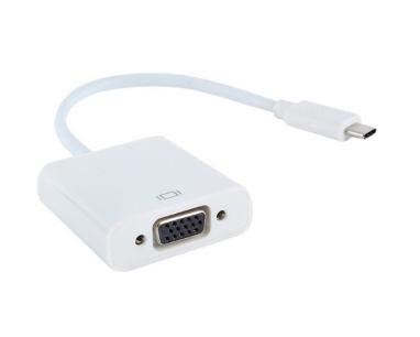 E-GREEN Adapter USB 3.1 tip C (M) - VGA (F) beli