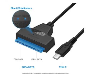 / Napojni kabl USB C na Sata 22 pin NKC-K022