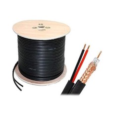 GEMBIRD KABL-COAX-RG59+2X0.75 CCA/PVC/300M koaksialni kabl sa napojnim kablom 2x0,75mm black 300m
