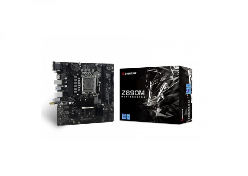 Matična ploča 1700 Biostar Z690MX2-E D4 VGAHDMI/DVI/M.2