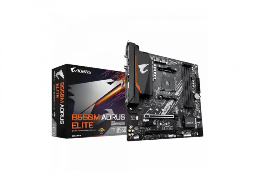 Matična ploča AM4 Gigabyte B550M AORUS ELITE rev. 1.1 HDMI/DVI/M.2