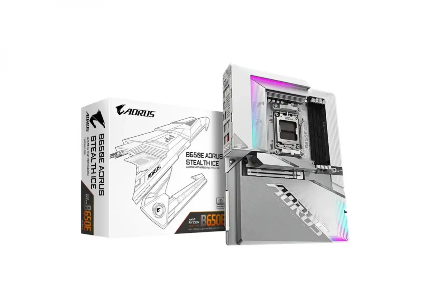 Maticna ploca Gigabyte B650E AORUS STEALTH ICE Wi-Fi 7 DDR5 AM5 ATX
