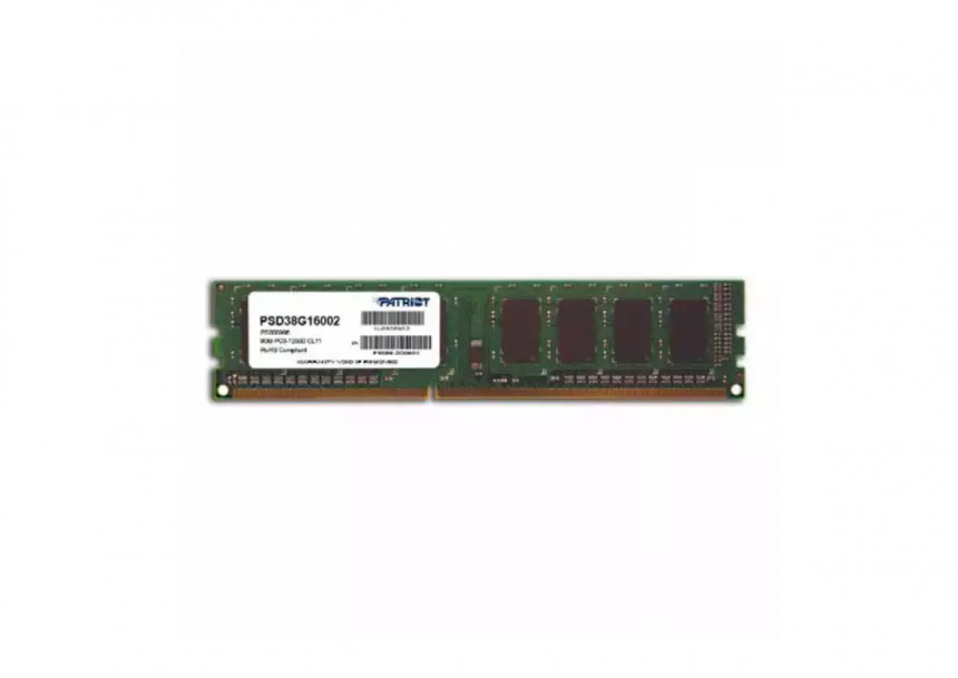 Memorija DDR3 8GB 1600MHz Patriot Signature PSD38G16002