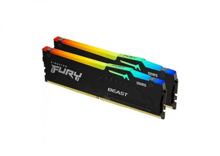 Memorija DDR5 32GB (2x16) 6000MHz Kingston Fury Beast RGB KF560C30BBEAK2-32