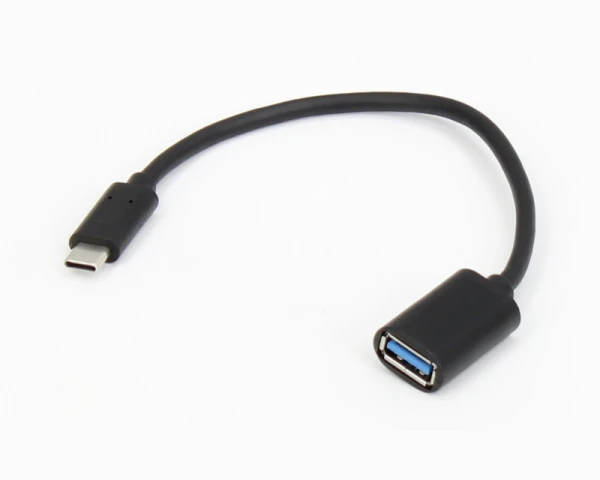 E-GREEN Adapter USB 3.0 (F) - USB 3.1 Tip C (M) - OTG 0.15m crni