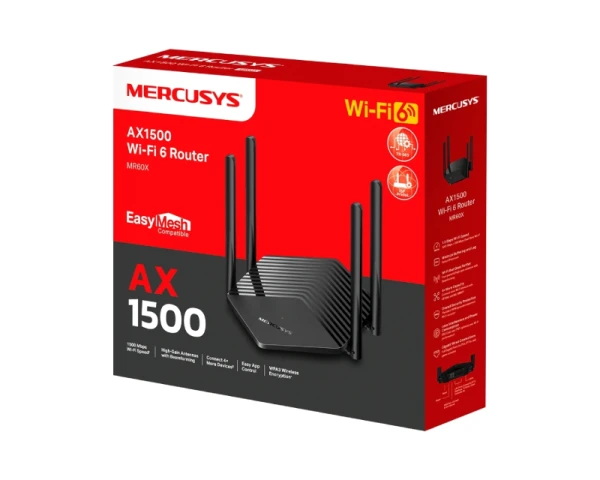 MERCUSYS MR60X(EU) AX1500 Wi-Fi 6 Router