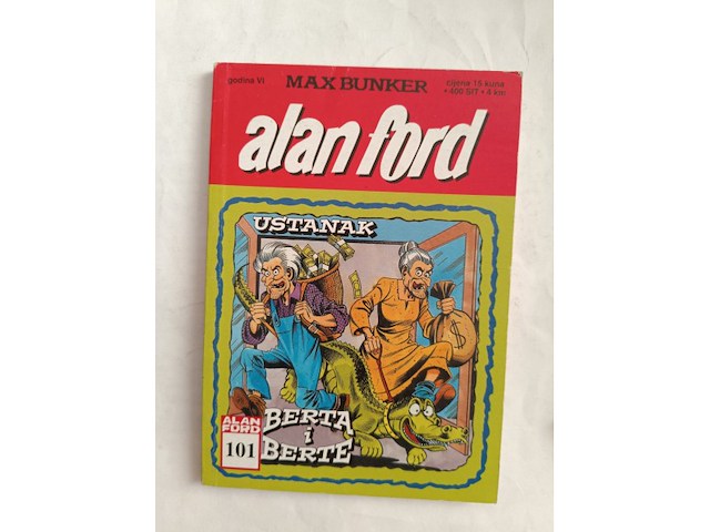Alan Ford strip agent 101 Ustanak Berta i Berte