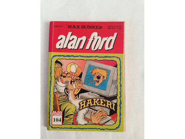 Alan Ford strip agent 104 Hakeri