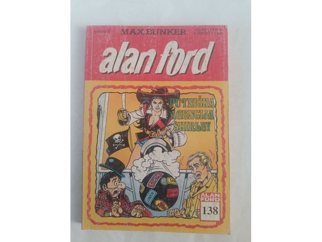 Alan Ford strip agent 138 Putnička agencija Shirley