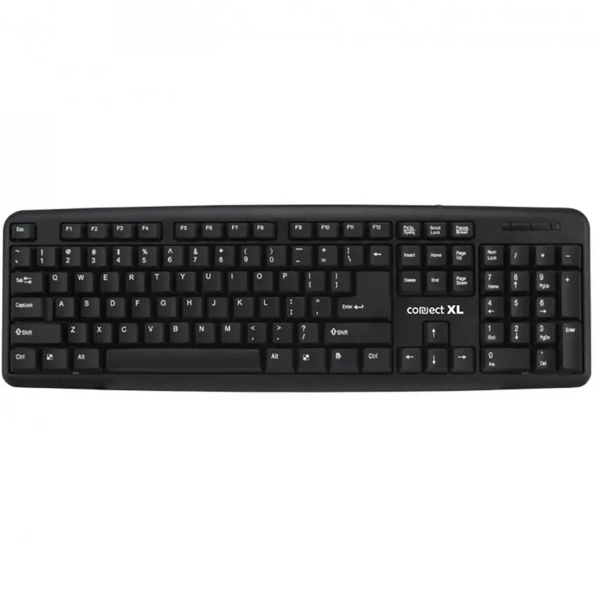 Connect XL Tastatura sa Qwerty rasporedom, USB, crna boja - CXL-K100