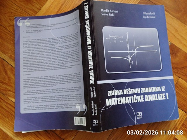 NOVKOVIĆ, ZBIRKA REŠENIH ZADATAKA IZ MATEMATIČKE