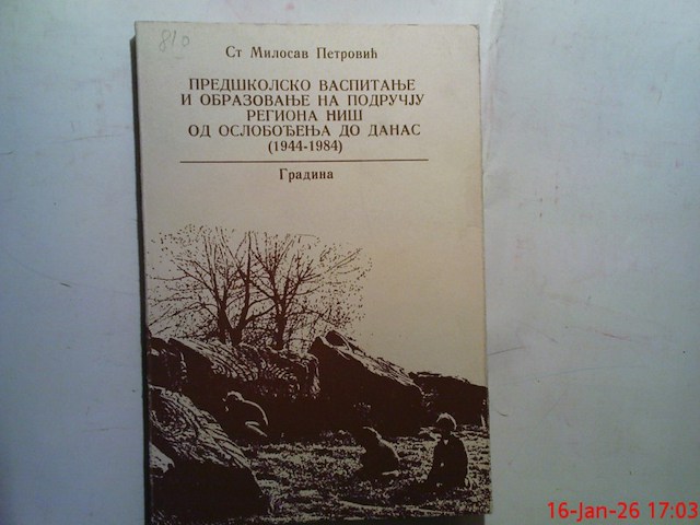 PREDSKOLSKO VASPITANJE I OBRAZOVANJE NA PODRUCJU REGION
